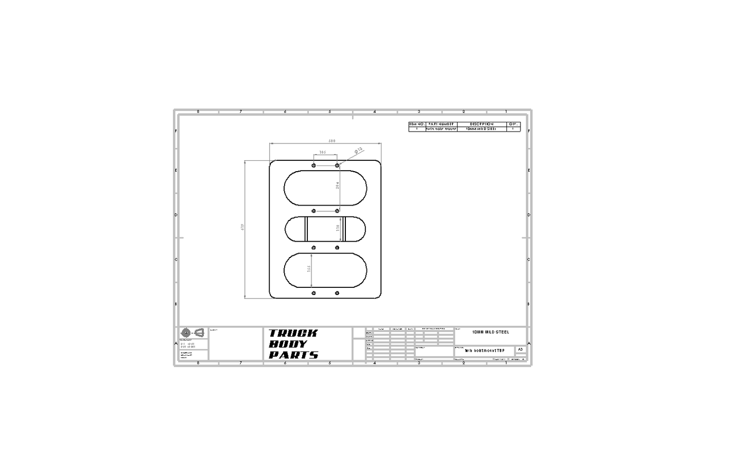 18 ton RATED TWIN UNDER BODY HOIST SUBFRAME MOUNT- J4 complaint ...